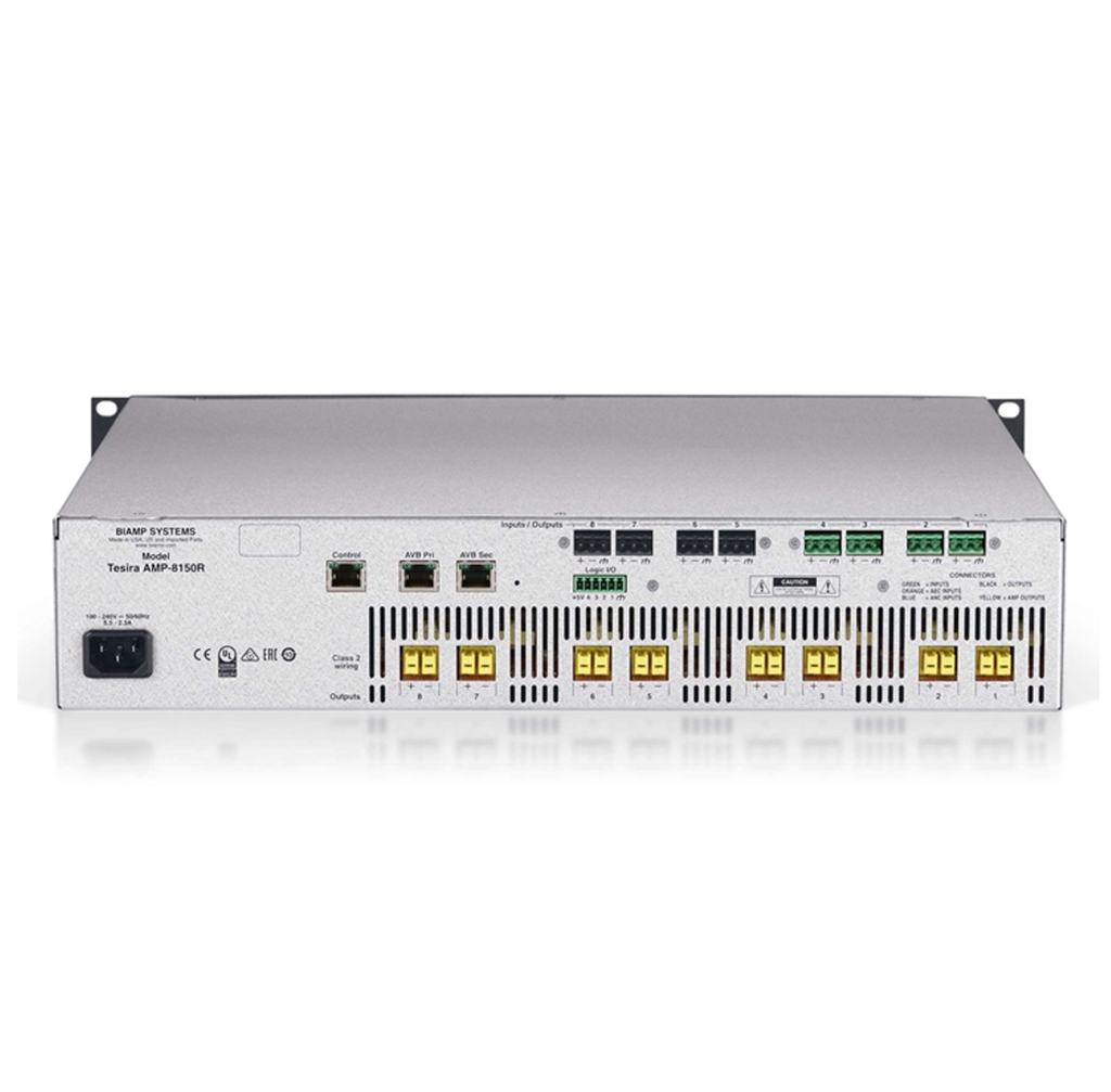 Biamp Tesira AMP-8175R Amplificador Digital En Red AVB 8 Canales ...